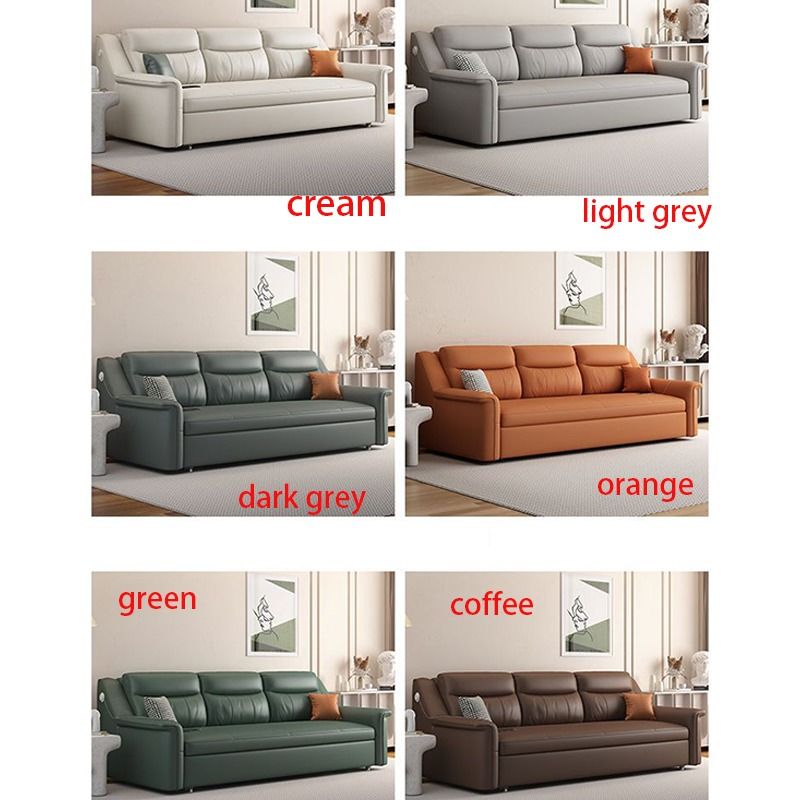 Sofa bed with storage Small living room sofa Solid wood storage box ...