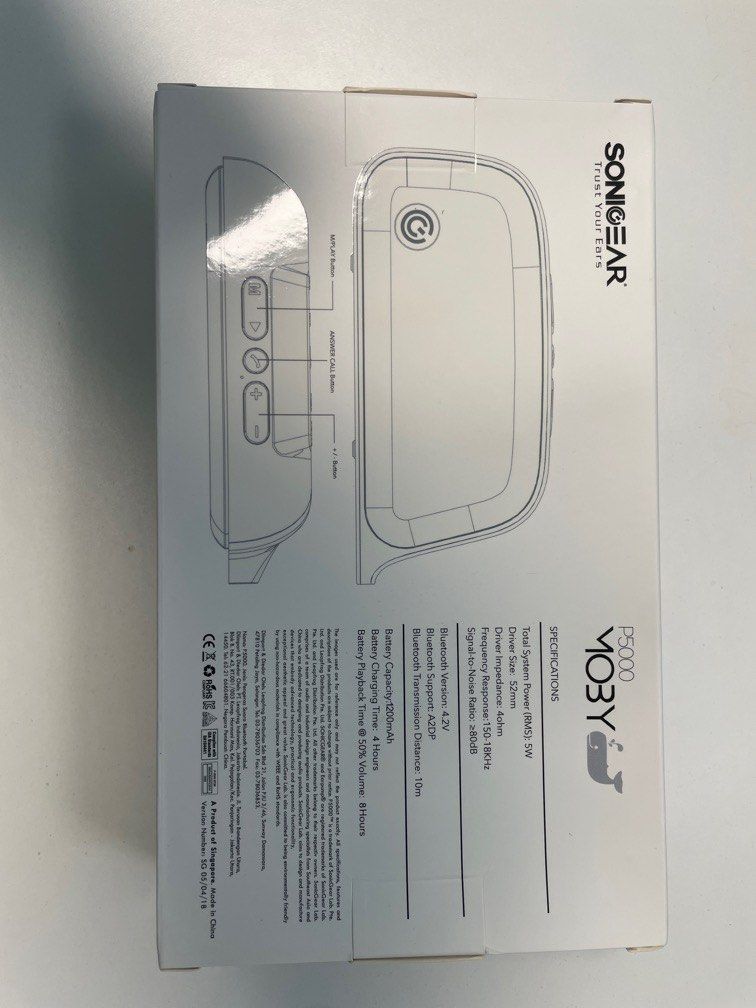 Sonicgear p5000 moby Bluetooth speaker, Audio, Soundbars, Speakers ...