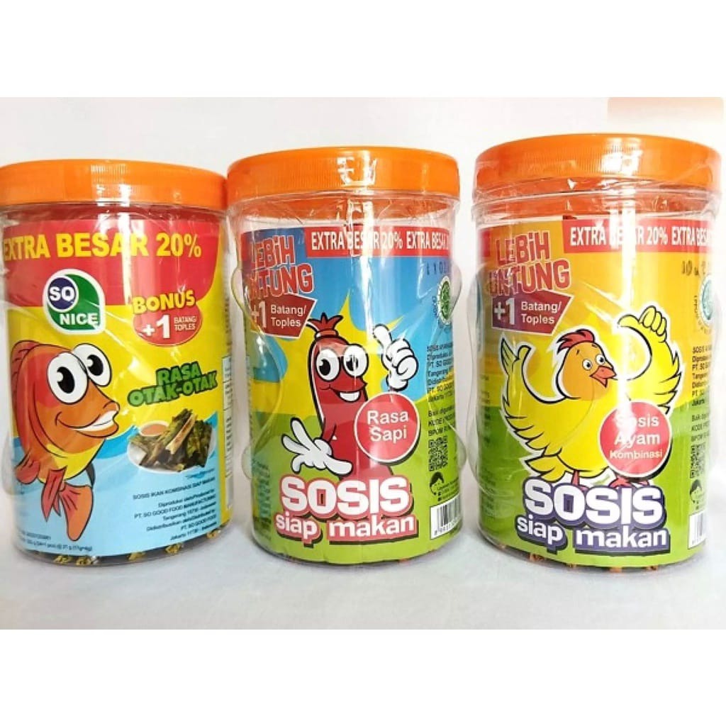 Sosis So Nice Siap Makan Kemasan Toples, Makanan & Minuman, Snek di ...
