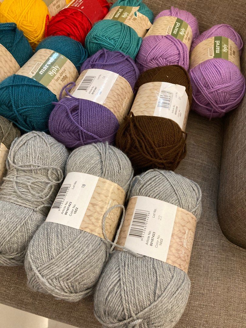 Spotlight Marvel Stallion 8ply Acrylic Yarn 100g, Hobbies & Toys ...