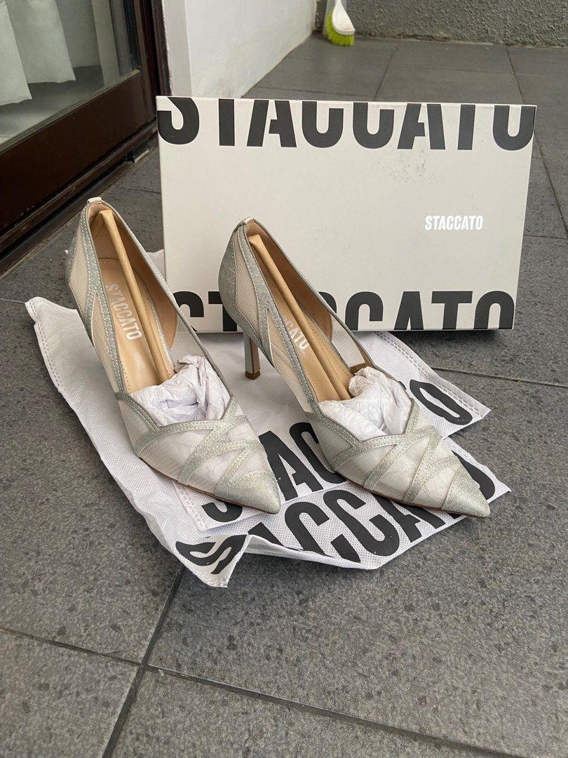 Staccato Heels, Fesyen Wanita, Sepatu di Carousell