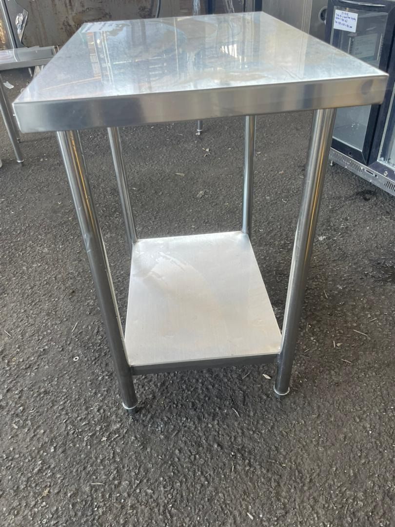 Stainless steel 2 tier work table, Furniture & Home Living, Kitchenware ...