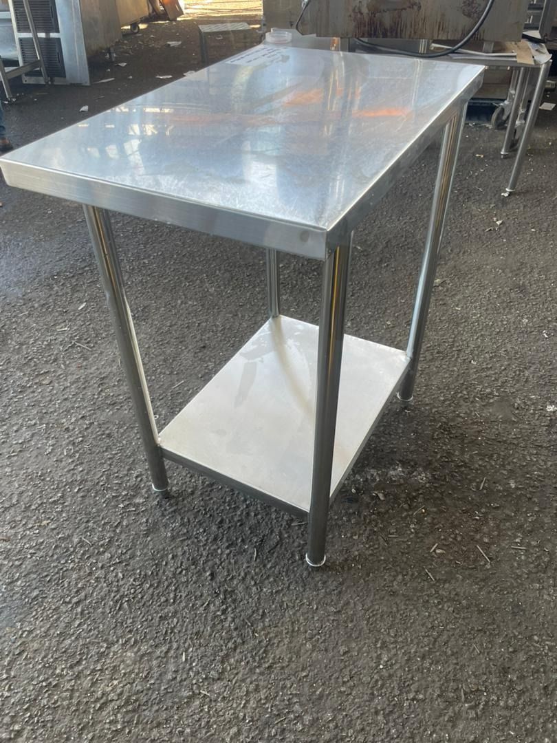 Stainless steel 2 tier work table, Furniture & Home Living, Kitchenware ...
