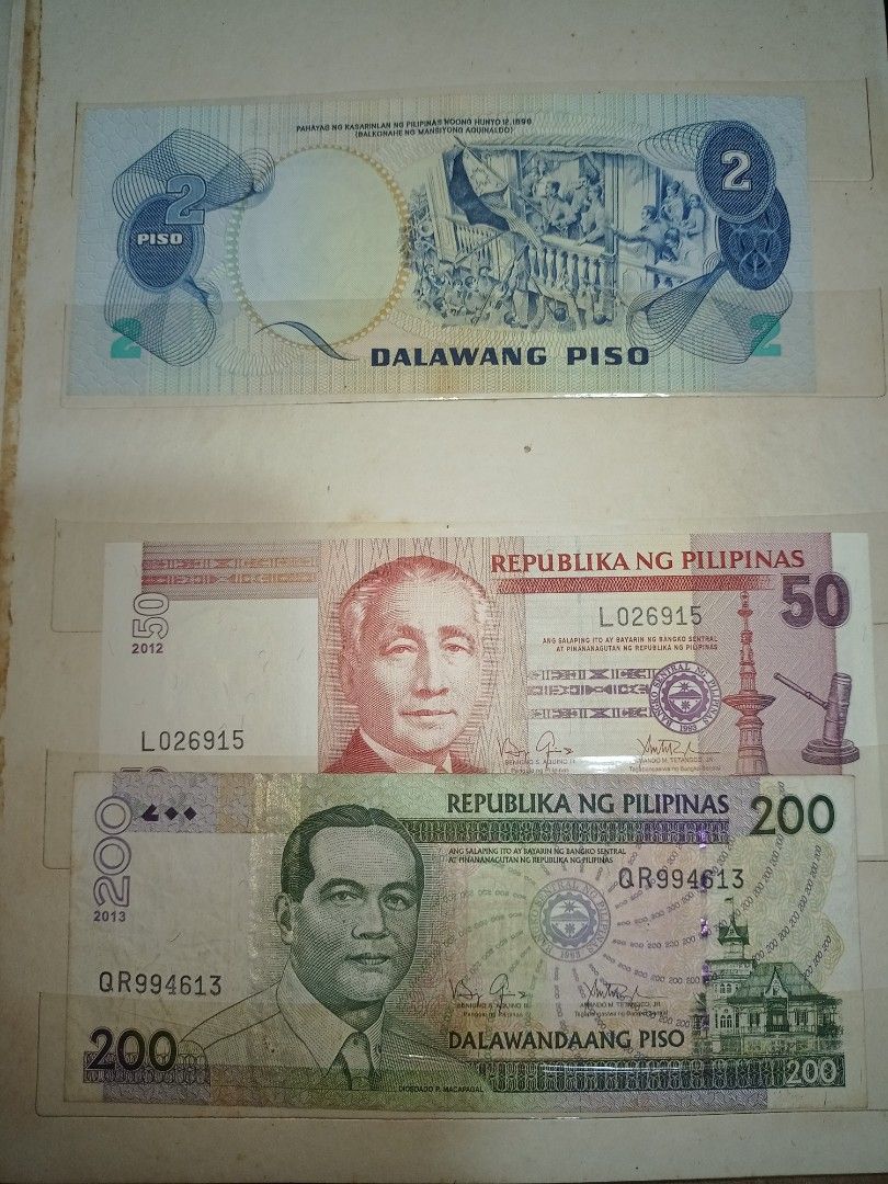 Ten and Five Peso Bill Ang Bagong Lipunan (abl) series, Hobbies & Toys ...