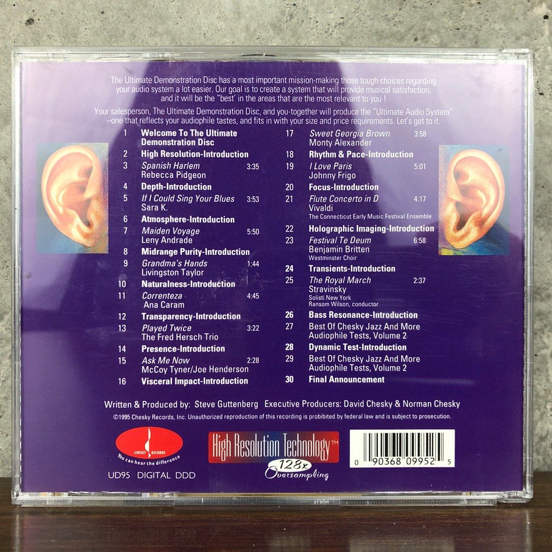 The Ultimate Demonstration Disc | Compilation | Chesky Records | Audiophile CD, Hobbies & Toys ...