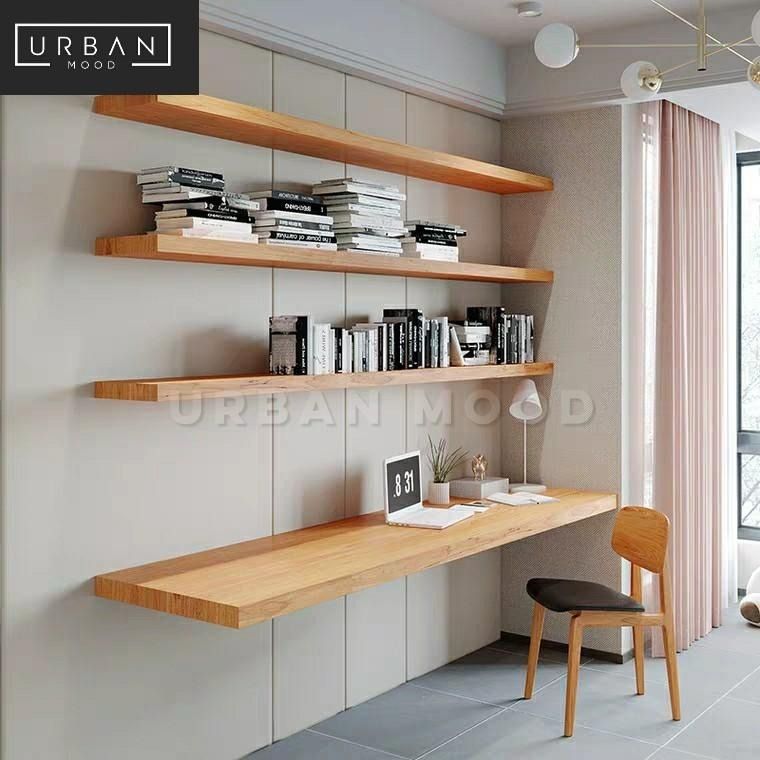 TIMON Scandinavian Floating Study Table, Furniture & Home Living ...