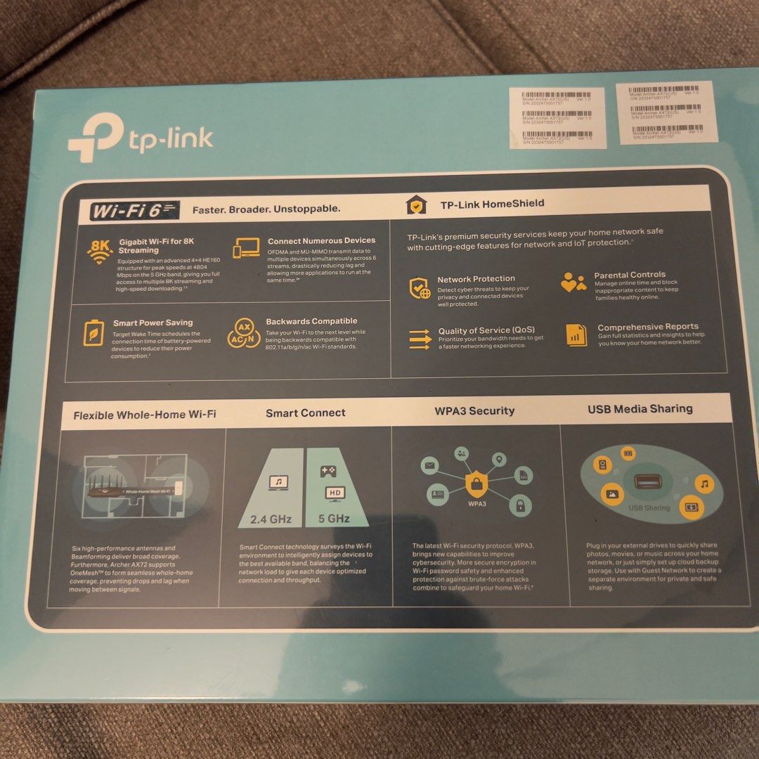 TP Link 5400 Router 全新未拆封路由器Wifi6, Computers & Tech, Parts ...