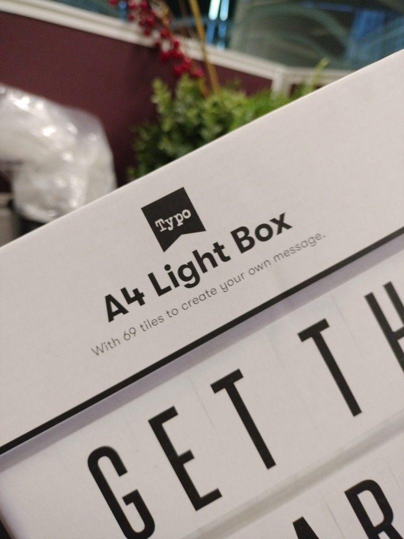 Typo A4 Light Box, Furniture & Home Living, Home Decor, Frames ...