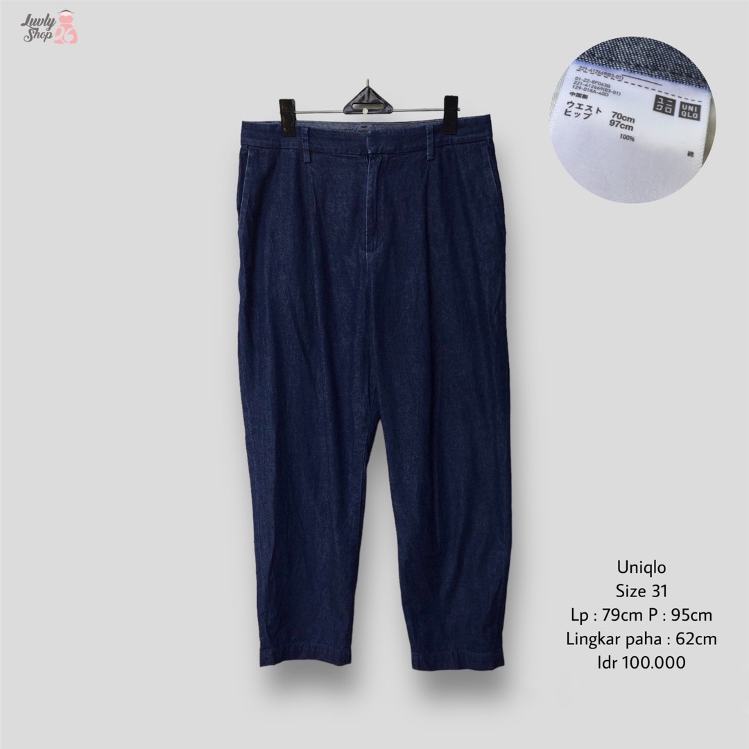 Uniqlo kulot pants, Fesyen Wanita, Pakaian Wanita, Bawahan di Carousell
