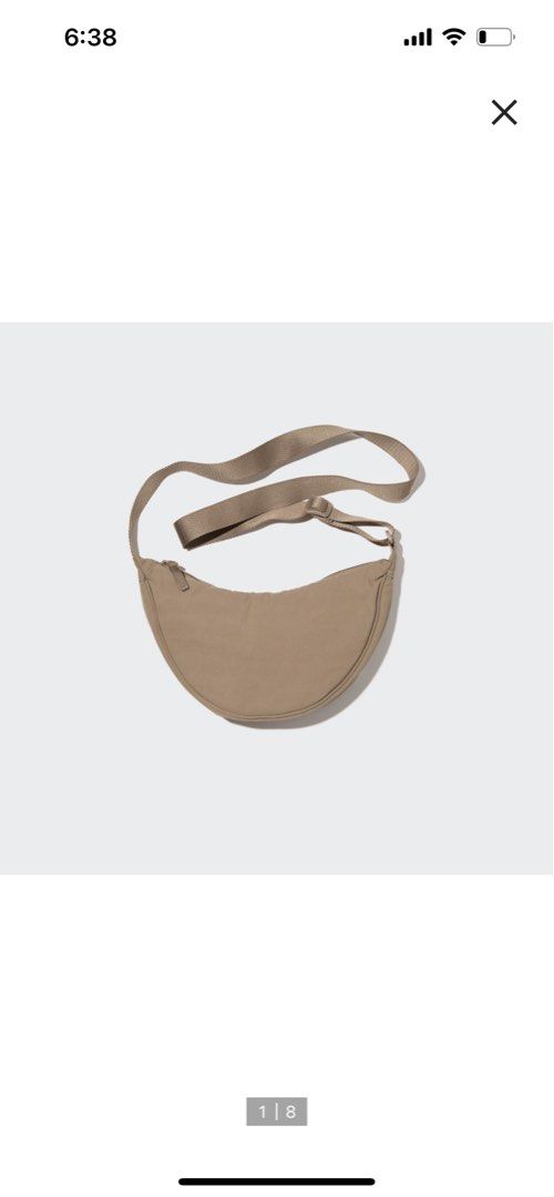 Uniqlo Round Mini Shoulder Bag/ Dumpling bag, Women's Fashion, Bags ...