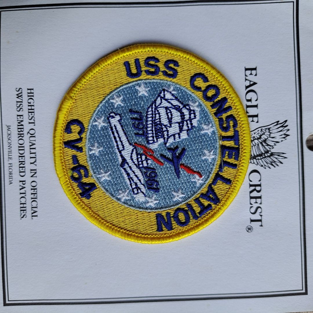 USS Embroidered Emblems/ badges, Hobbies & Toys, Memorabilia ...