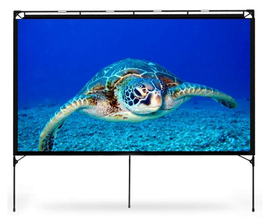 Vamvo 80 inch Projector Screen - foldable Portable Outdoor Front Movie ...
