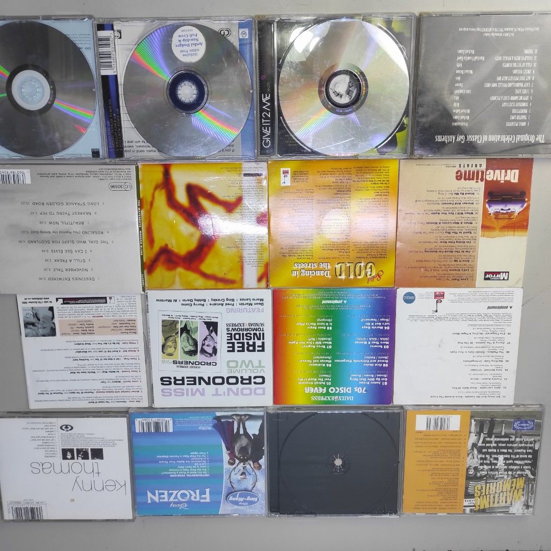 Various CD album classics and top of the charts from the UK @ 135 each ...