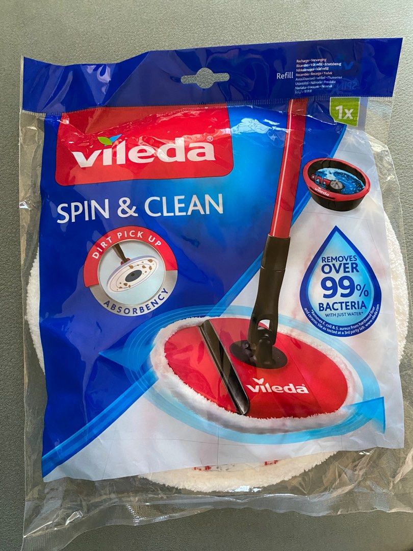Vileda 地拖頭, 傢俬＆家居, 家居清潔及護理用品, 清潔工具 - Carousell