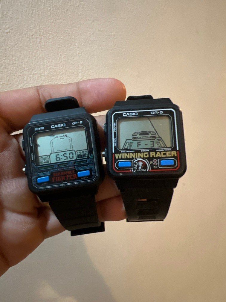 Vintage casio game watch GR-5 Japan | Winning Racer, Men's Fashion ...