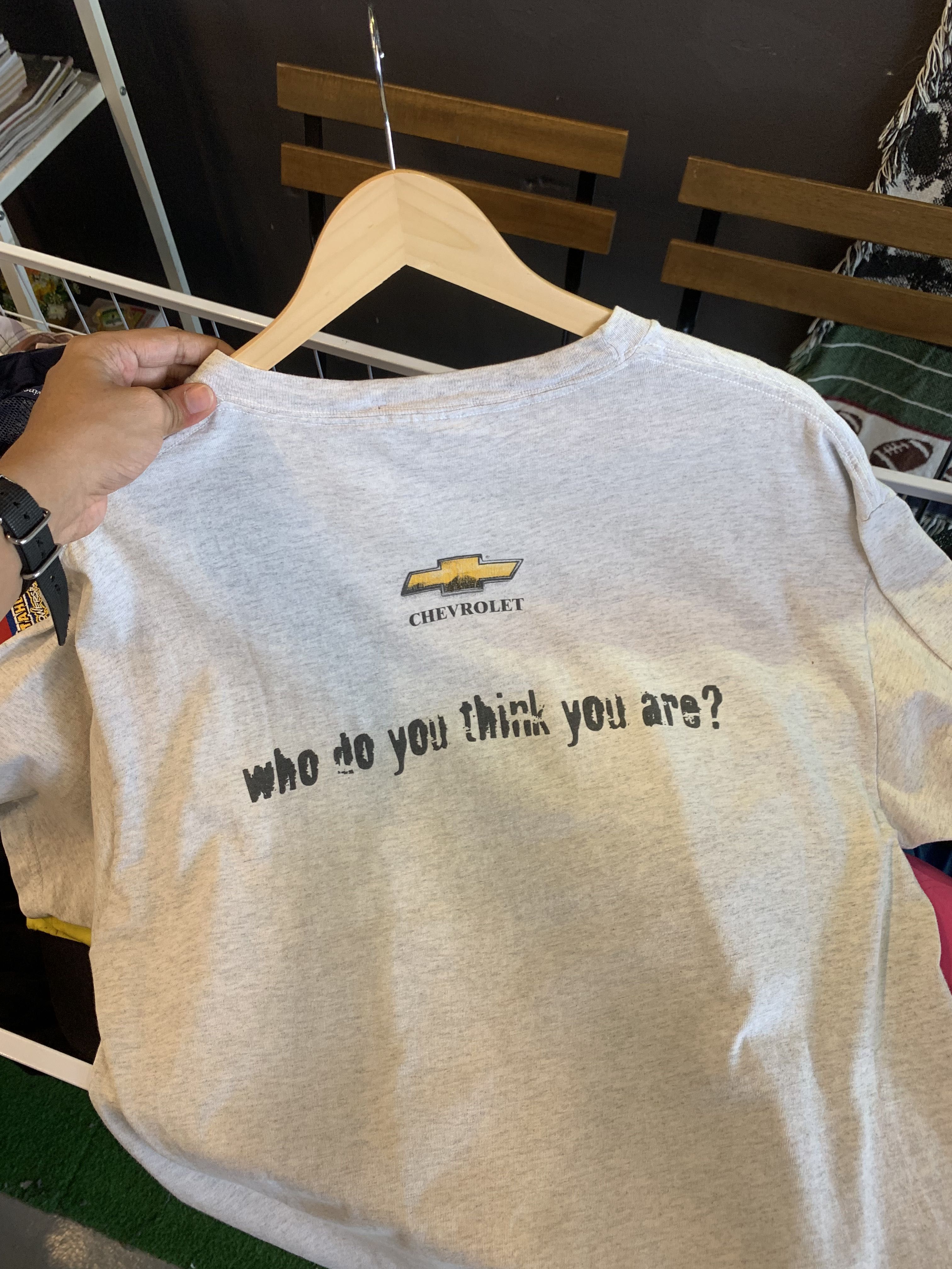 vintage chevrolet wording tshirt, Men's Fashion, Tops & Sets, Tshirts ...