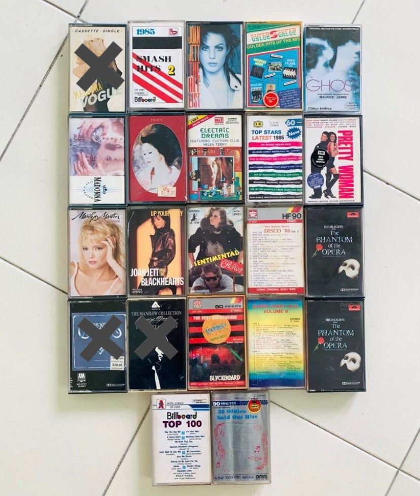 Vintage English Cassette Tapes, Hobbies & Toys, Music & Media, Vinyls ...
