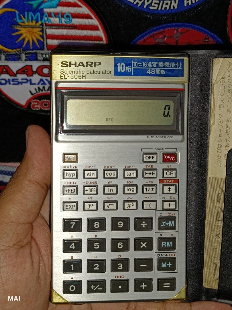 Vintage Sharp Scientific Calculator EL-506H, Hobbies & Toys, Collectibles & Memorabilia, Vintage ...