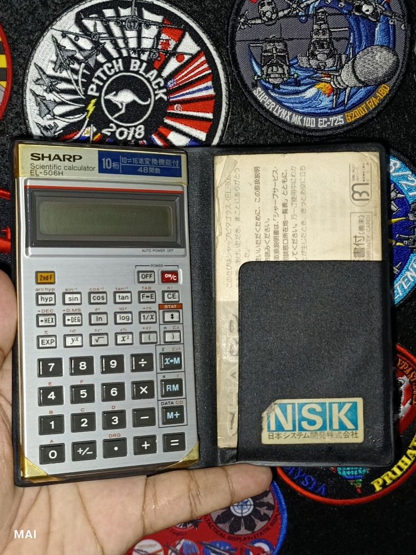 Vintage Sharp Scientific Calculator EL-506H, Hobbies & Toys ...