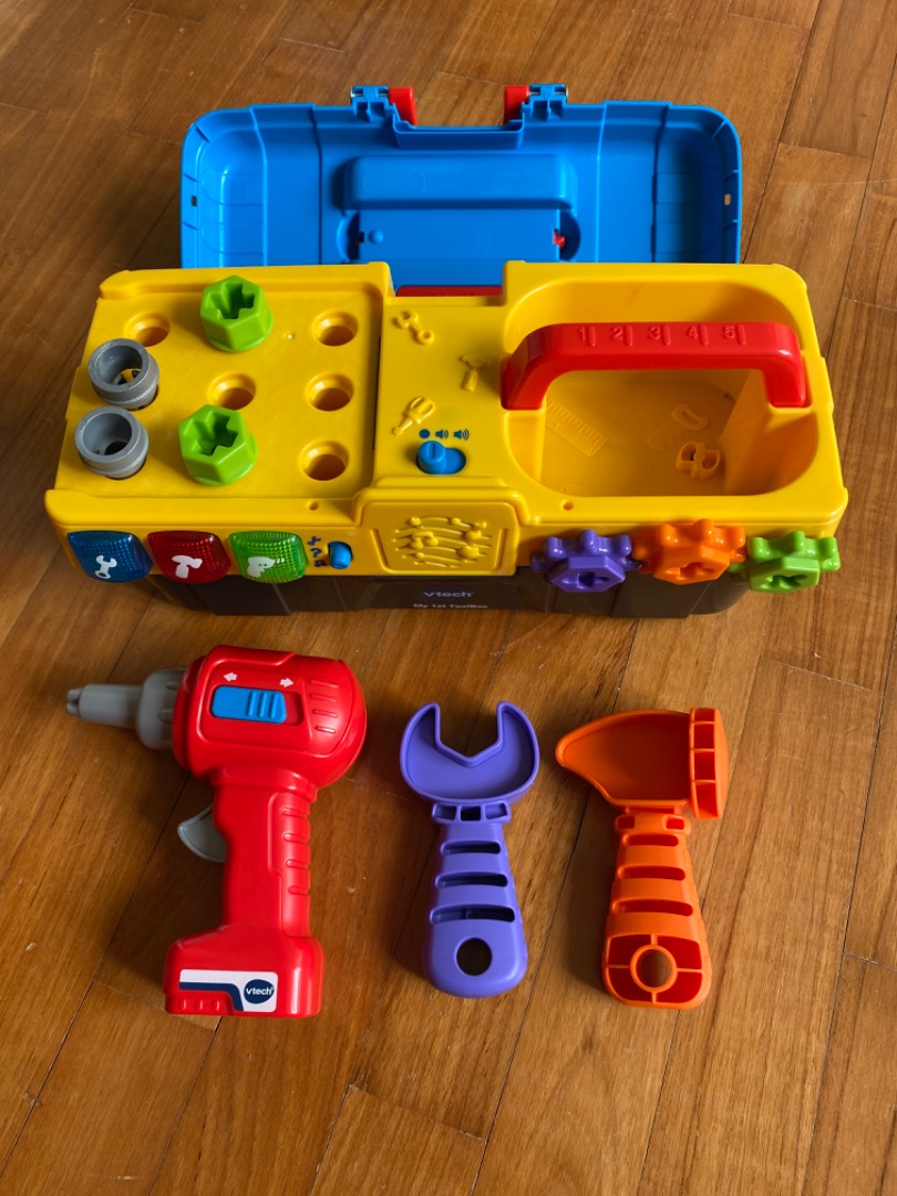 VTech drill and learn toolbox, Babies & Kids, Infant Playtime on Carousell