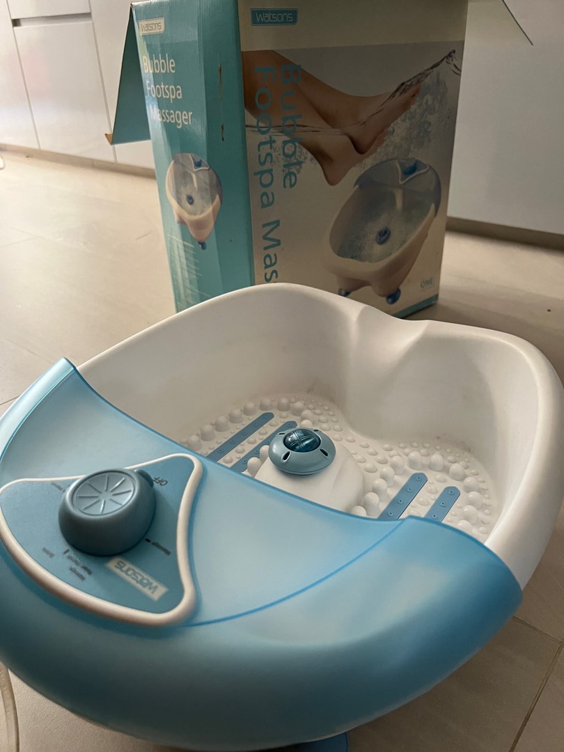 Watsons bubble foot spa, Health & Nutrition, Massage Devices on Carousell