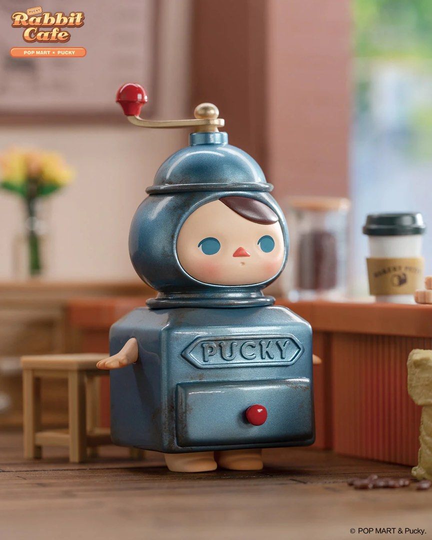 WTS/WTT POPMART PUCKY RABBIT CAFE (RABBIT BARISTA, COFFEE GRINDER ...