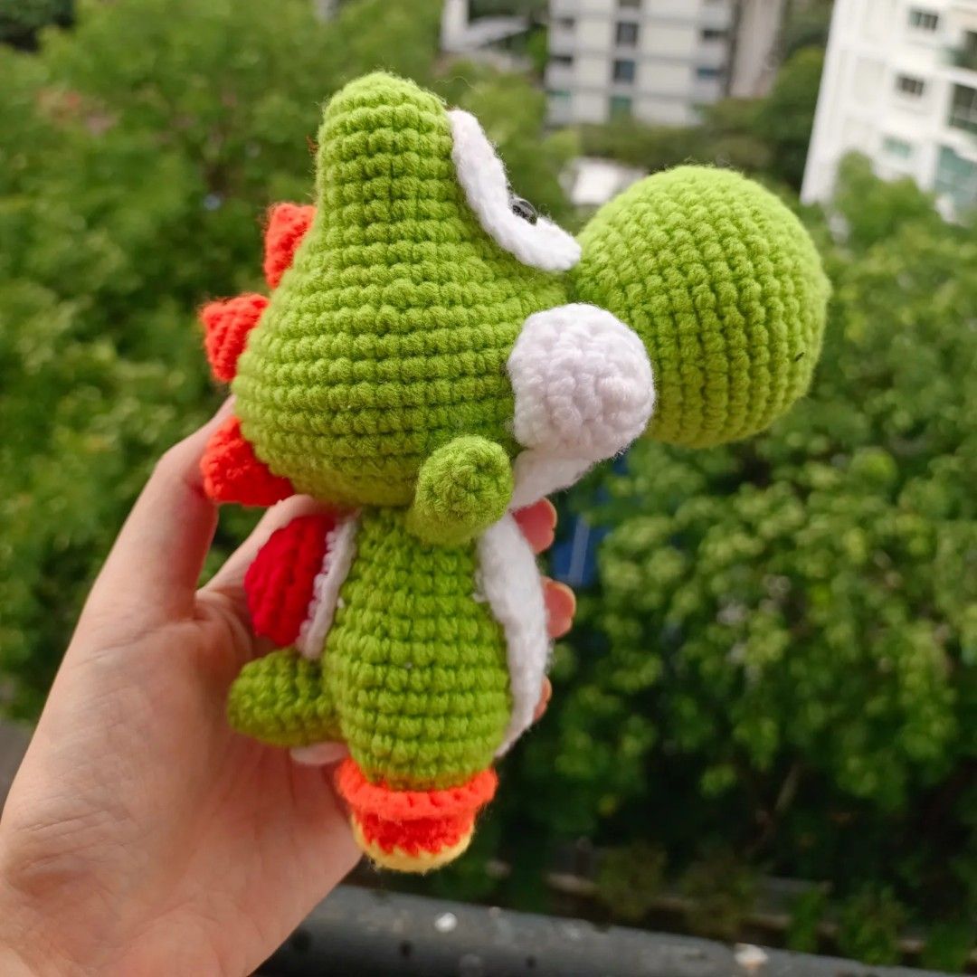 Yoshi amigurumi, Hobbies & Toys, Stationery & Craft, Handmade Craft on ...