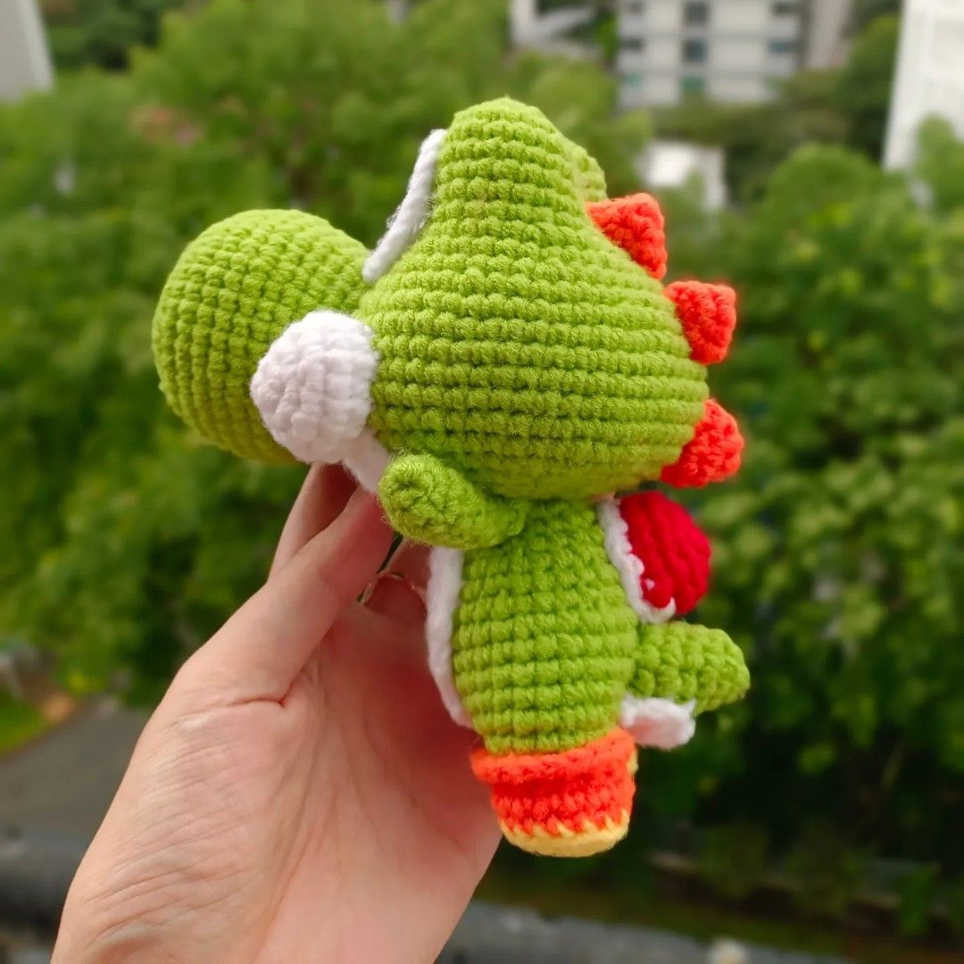 Yoshi amigurumi, Hobbies & Toys, Stationery & Craft, Handmade Craft on ...