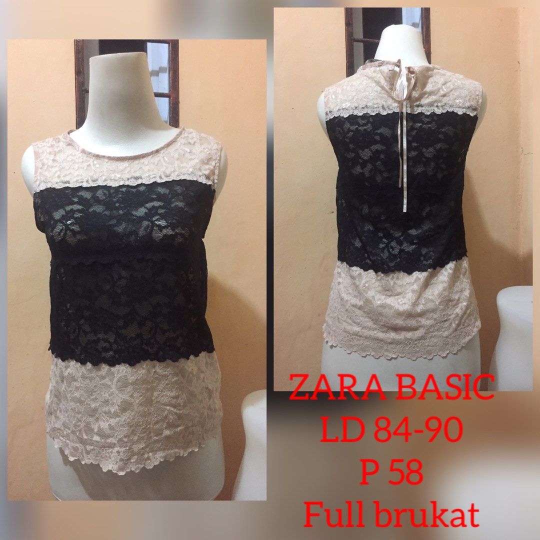 ZARA BASIC KENSI BRUKAR, Fesyen Wanita, Pakaian Wanita, Atasan di Carousell