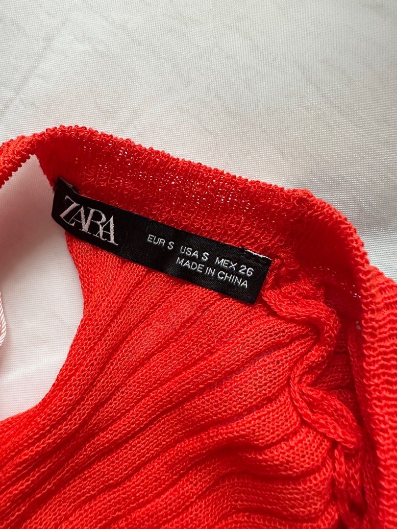 Zara Red Backless Top, Women's Fashion, Tops, Shirts on Carousell