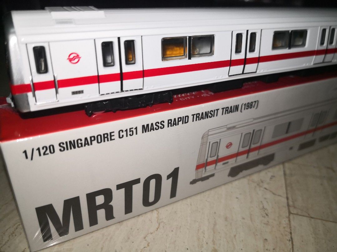 1/120 C151 Singapore train MRT model SMRT 1987, Hobbies & Toys, Toys ...