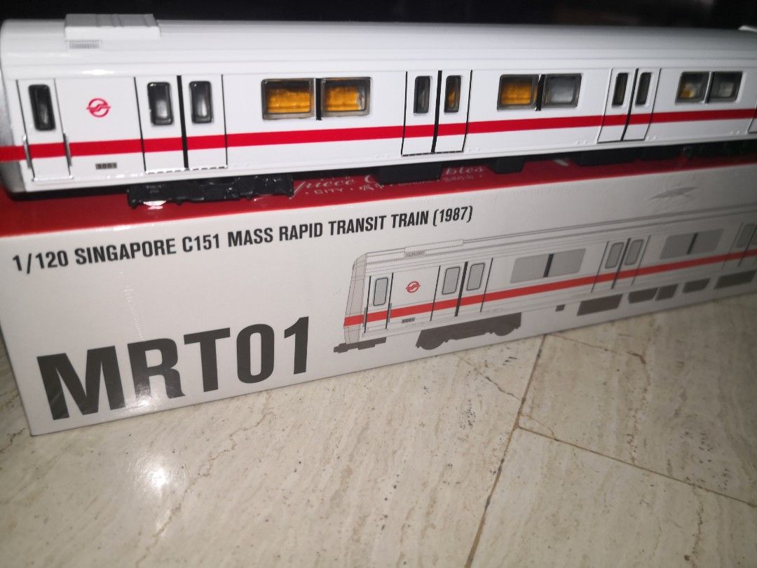 1/120 C151 Singapore train MRT model SMRT 1987, Hobbies & Toys, Toys ...