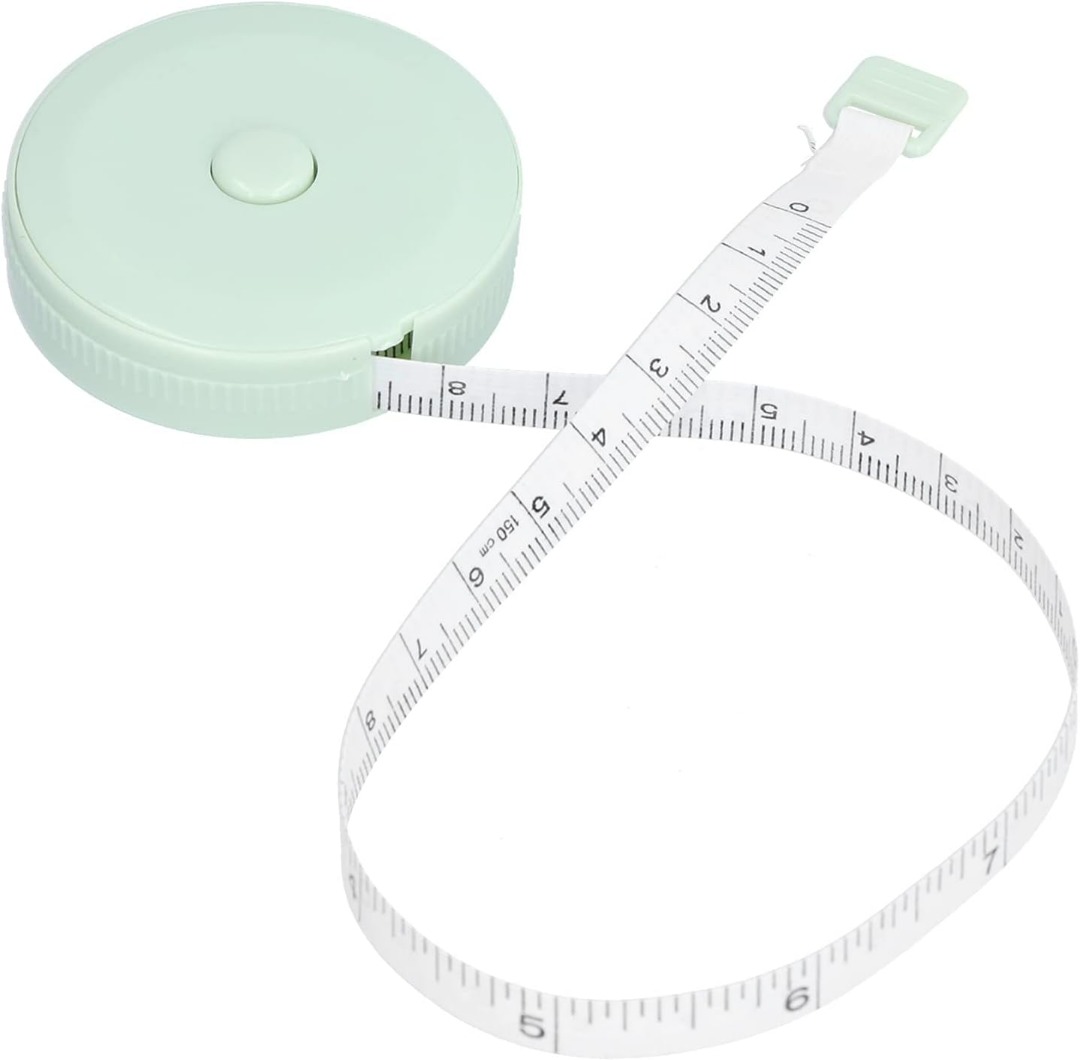 2967) TOMOTATO 1.5M SOFT SEWING TAPE MEASURE MINI RETRACTABLE MEASURING ...