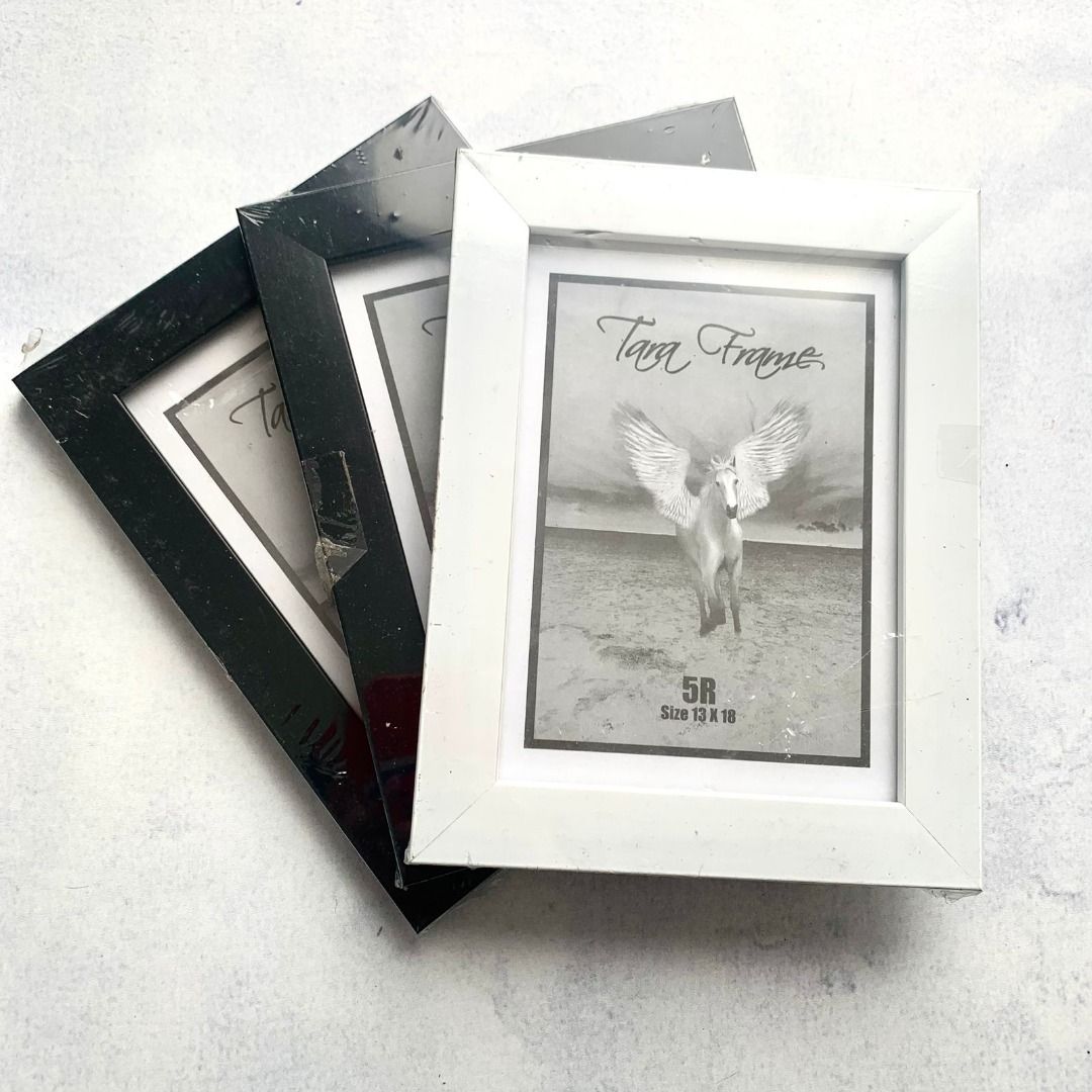 (3 PCS) FRAME MINIMALIST 5R | kaca kayu duduk gantung, Perabotan Rumah ...