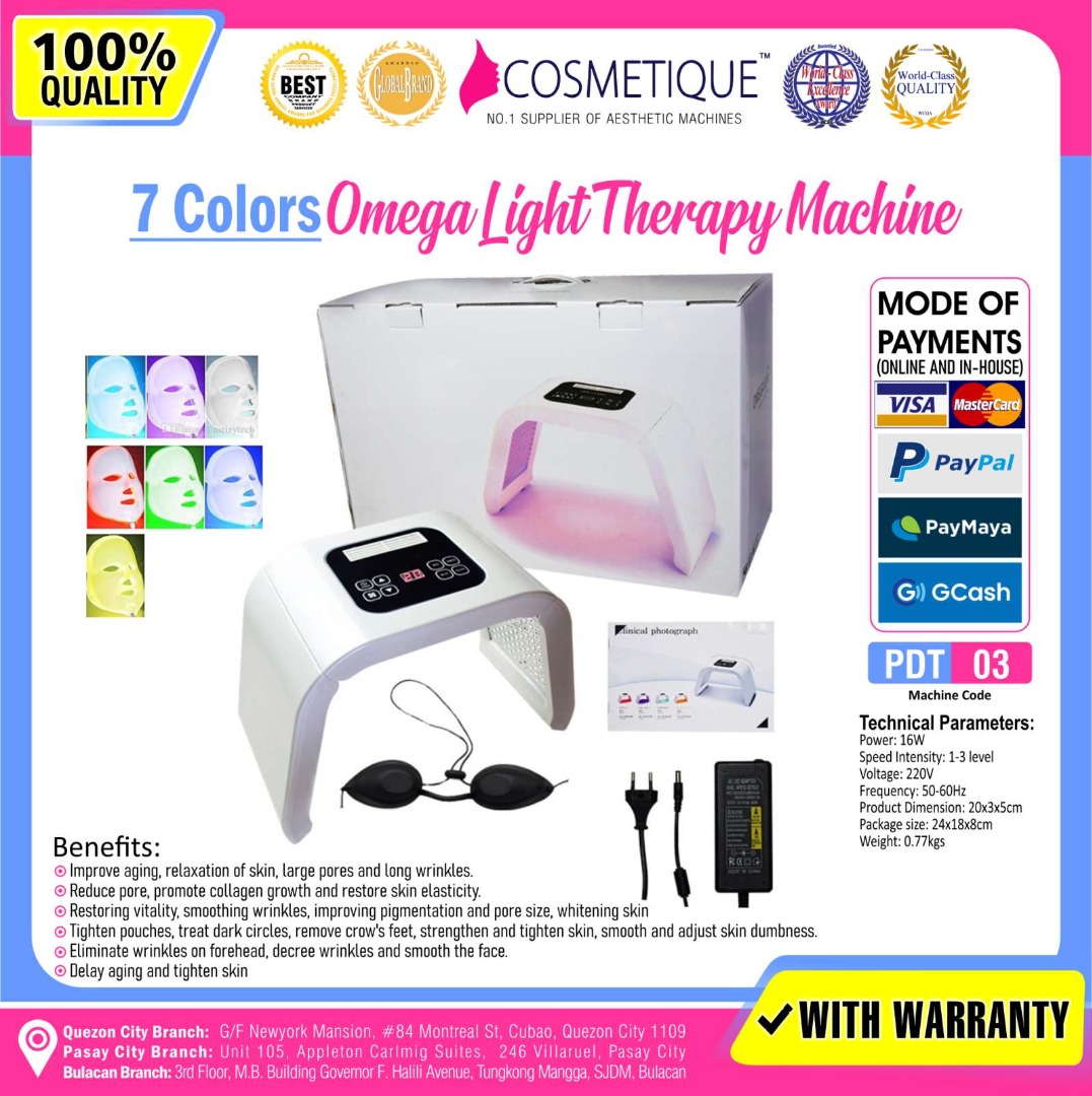 7 Colors PDT Mask OMEGA Face & Body on Carousell 7 Colors PDT Mask OMEGA Face & Body on Carousell