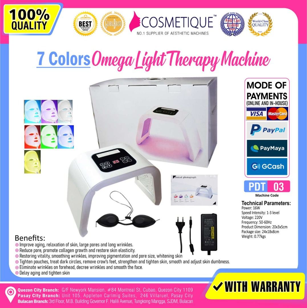 7 Colors PDT Mask OMEGA Face & Body on Carousell