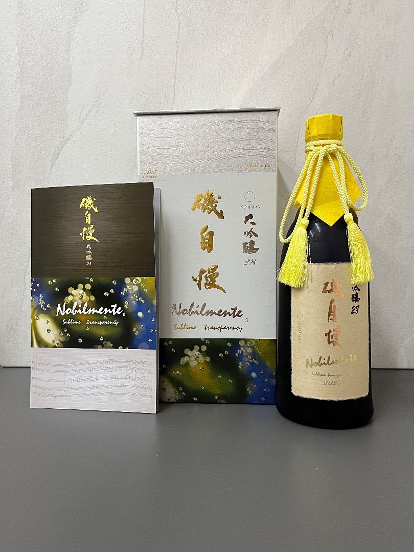 磯自慢 大吟釀28 Nobilmente 2023 720ml (2023年7月飛機貨), 嘢食 & 嘢飲, 酒精飲料 - Carousell