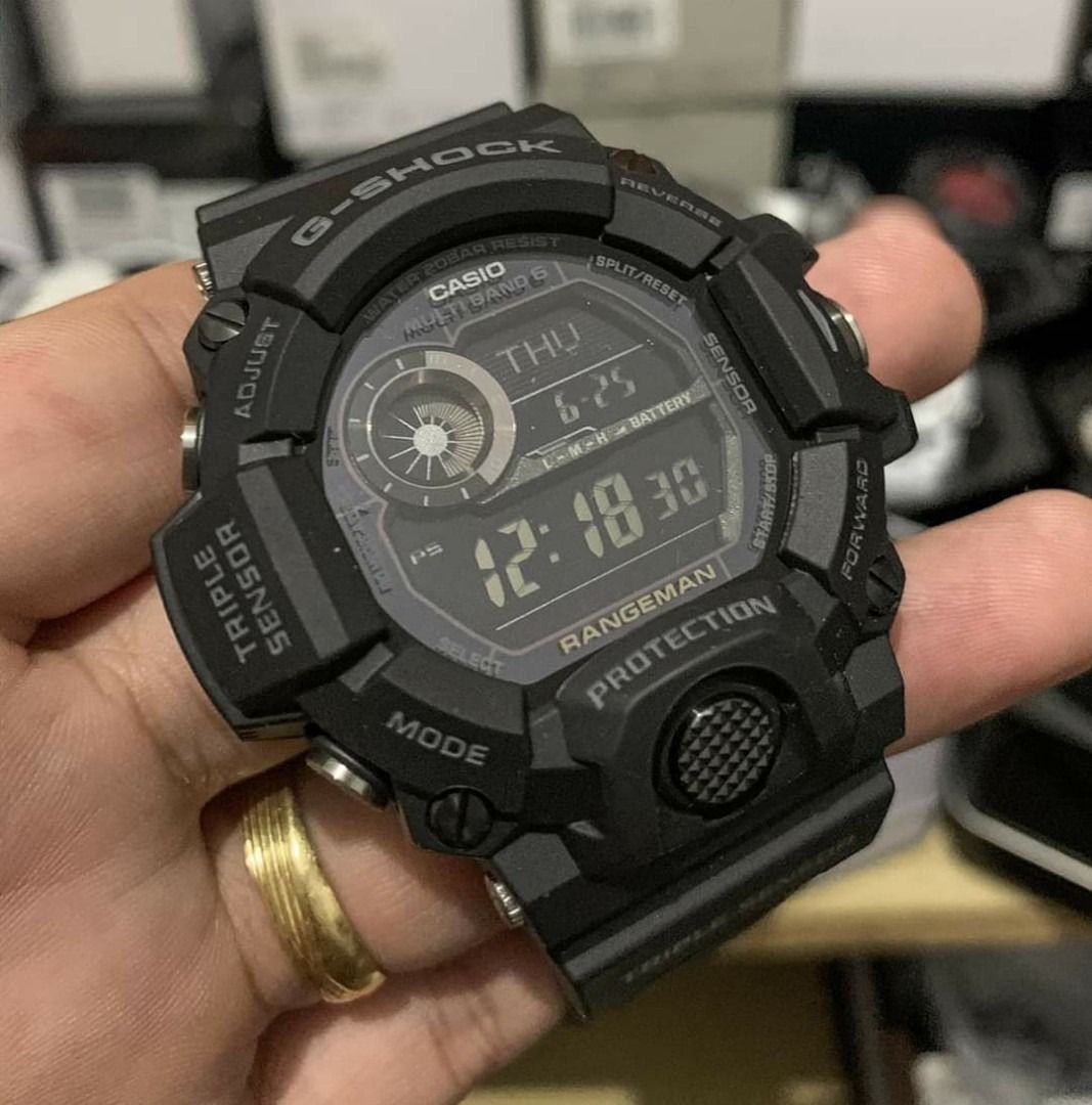 佐敦門市 現貨 100% 全新 Casio G-Shock GW-9400-1B GW-9400 Rangeman 軍事風 貓人 黑色 BASIC BLACK ALL BLACK OUT ...