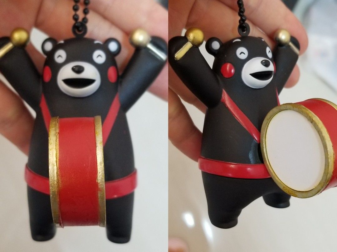 熊本熊 kumamon 打鼓 吊飾 7-11 ok pop mart popmart dimoo skullpanda, 其他, 其他 ...