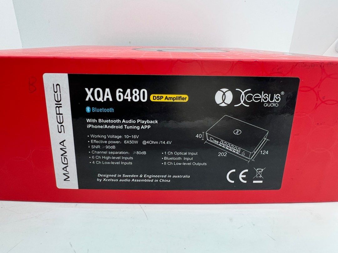 (全新) XCELSUS 卓美 (XQA6480) 音頻解碼高保真DSP 六聲道功放 ～ DSP Amplifier 汽車音響/車機, 汽車 ...