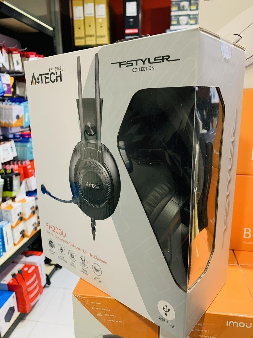 A4Tech Fstyler FH200U Conference Over-Ear Headphone with Noise ...