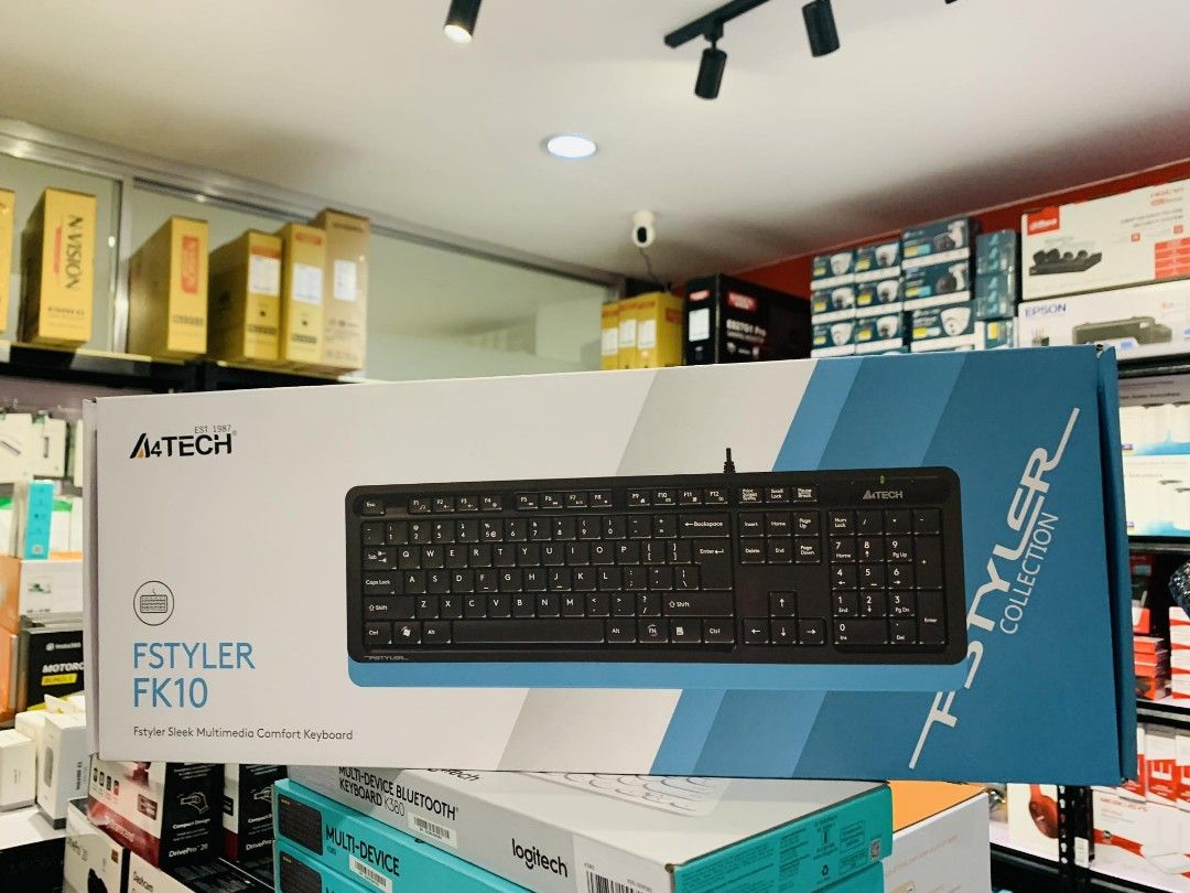 A4Tech Fstyler FK10 Keyboard USB Blue on Carousell