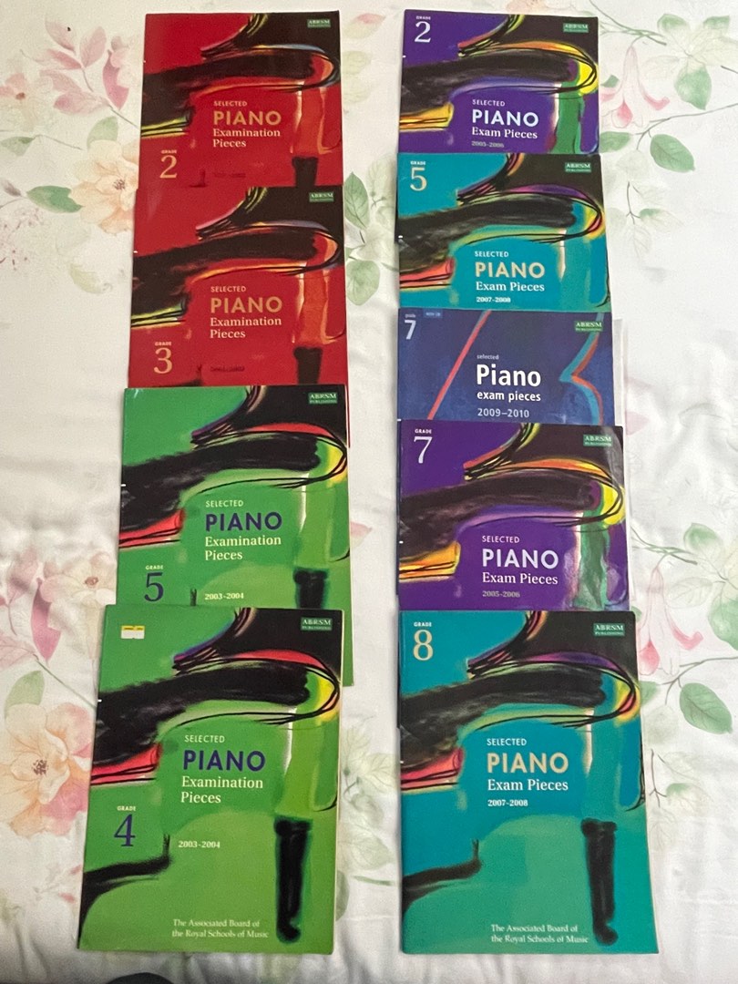 ABRSM Piano Exam Books Grade 1 to 8, Hobbies & Toys, Music & Media ...