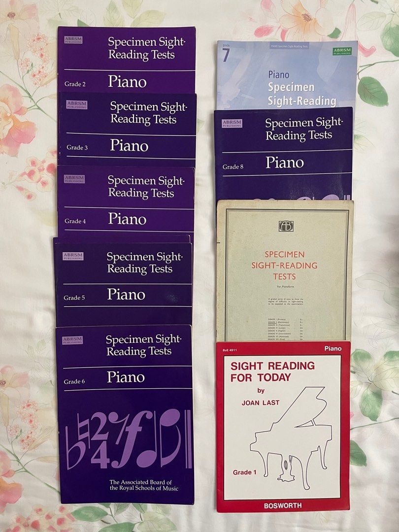 ABRSM Piano Exam Books Grade 1 to 8, Hobbies & Toys, Music & Media ...