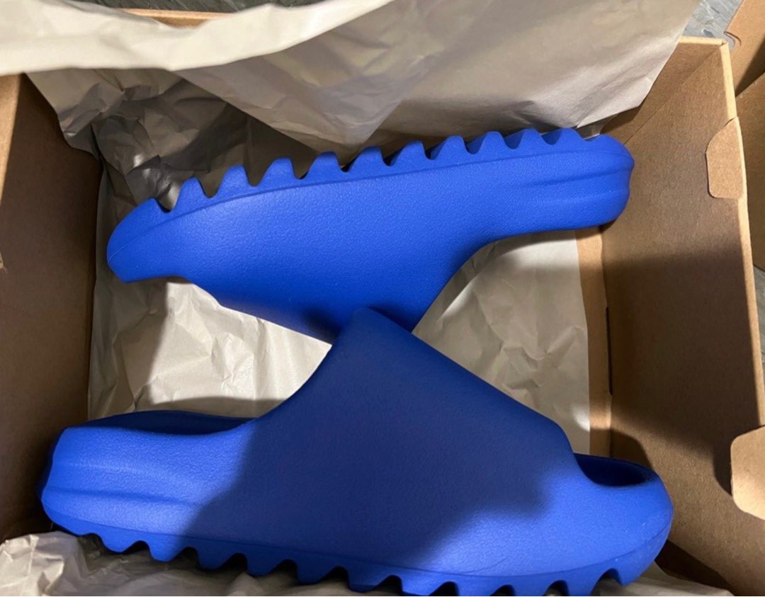 Adidas Yeezy Slide YZY Azure UK 7 EURO 40, Luxury, Sneakers & Footwear ...