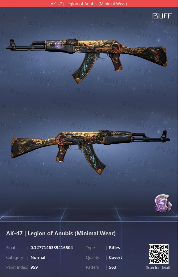 AK-47 Legion of Anubis MW CSGO, Video Gaming, Gaming Accessories, In-Game Products on Carousell
