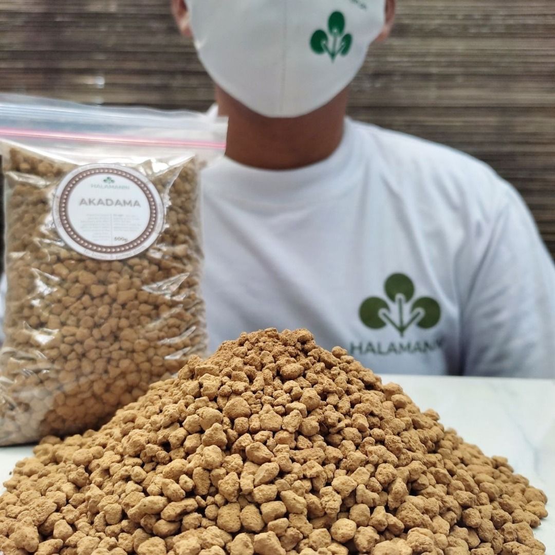 Akadama (3-6 mm)- 500grams, Furniture & Home Living, Gardening, Soil ...