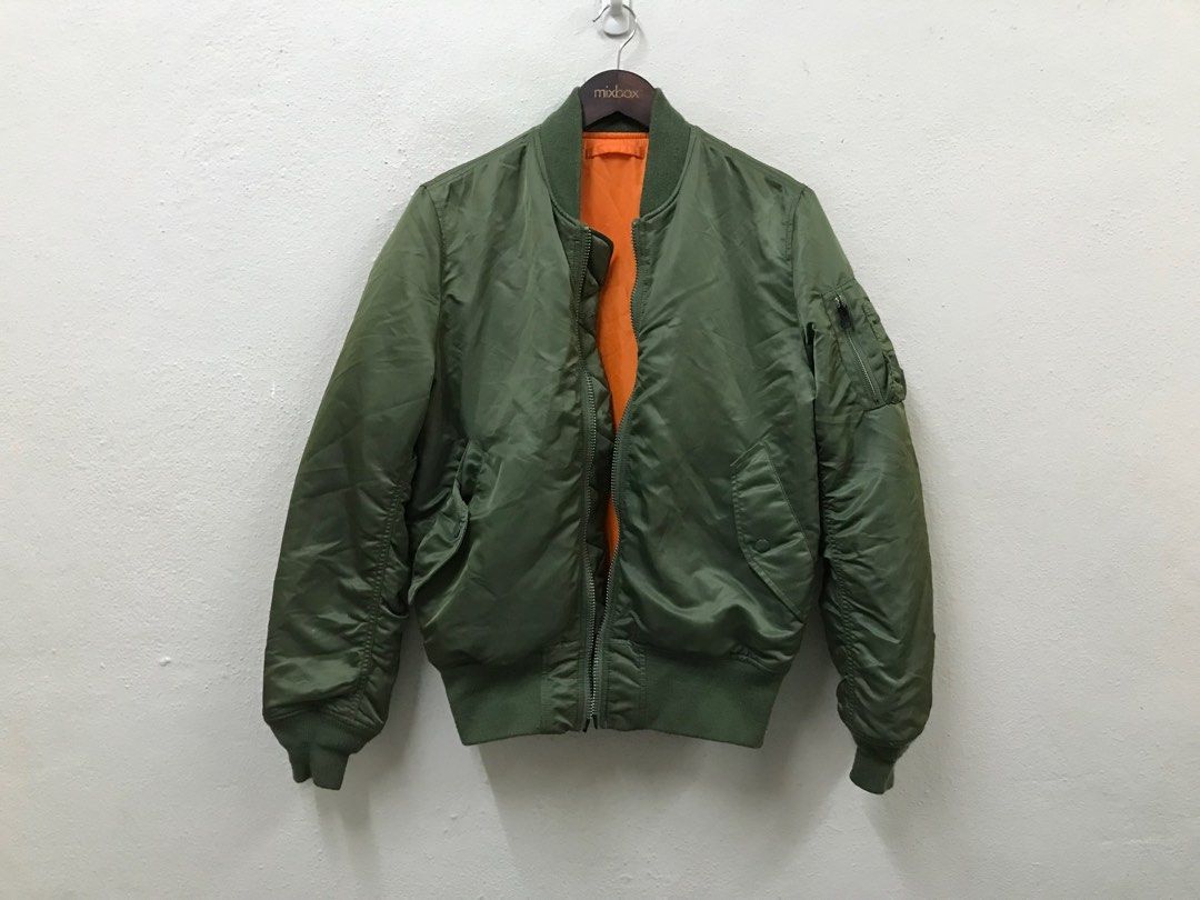 Alpha Industries MA-1 Bomber Jacket (zip rosak), Men's Fashion, Coats ...