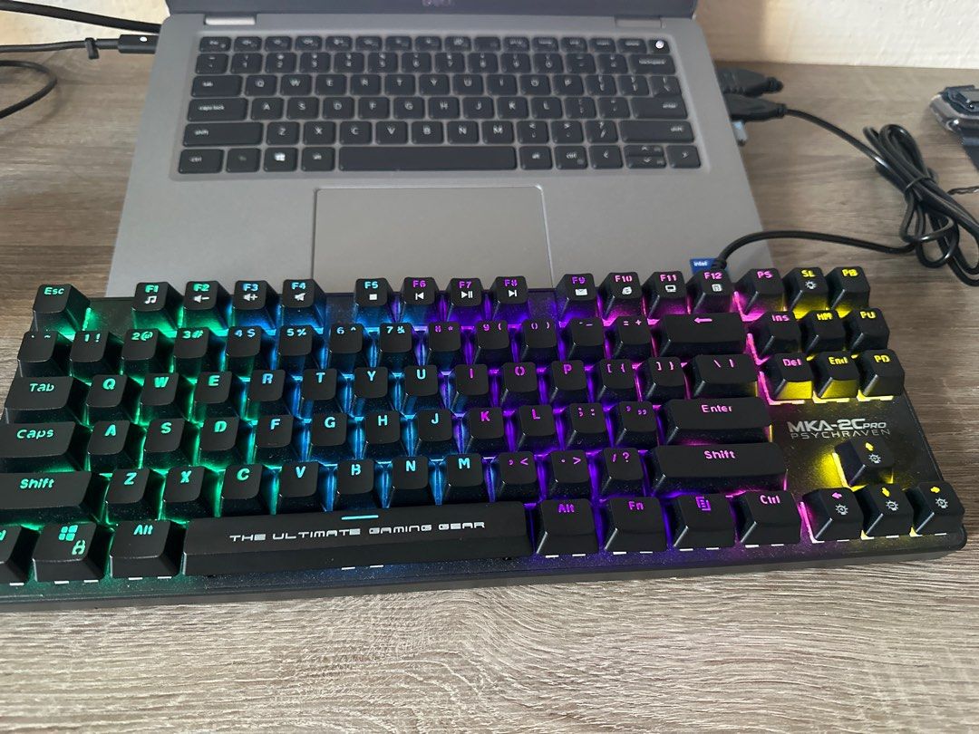 Armaggedddon MKA-2C Pro Psychraven Blue Switch 87 Keys Mechanical ...