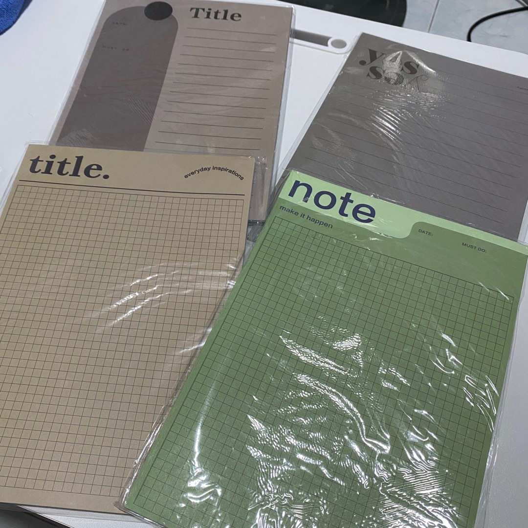 b5 note pad aesthetic bujo study, Hobbies & Toys, Stationery & Craft ...